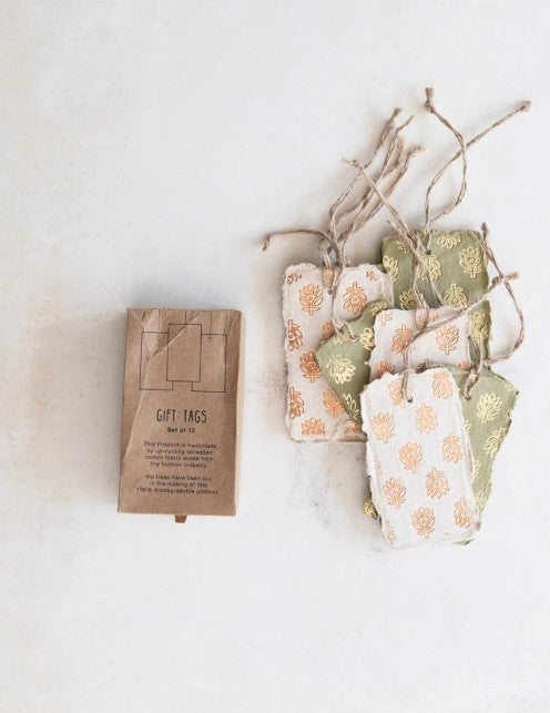 Handmade Paper Gift Tag, Boxed Set of 12 | Mama’s Happy In The City LLC